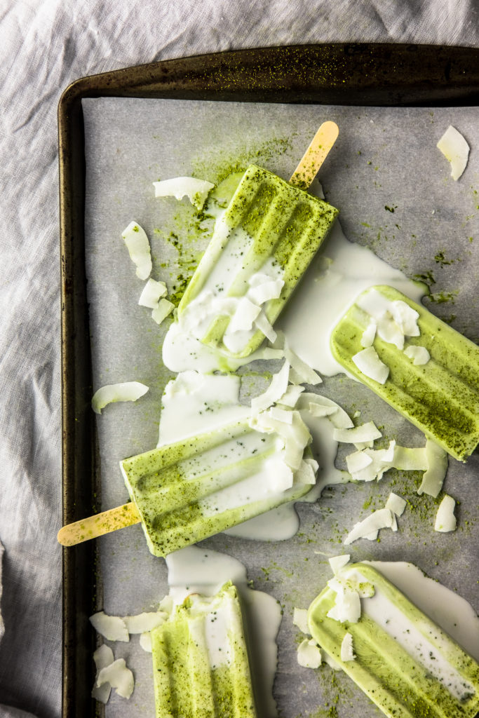 Coconut Matcha Popsicles - Delight Fuel