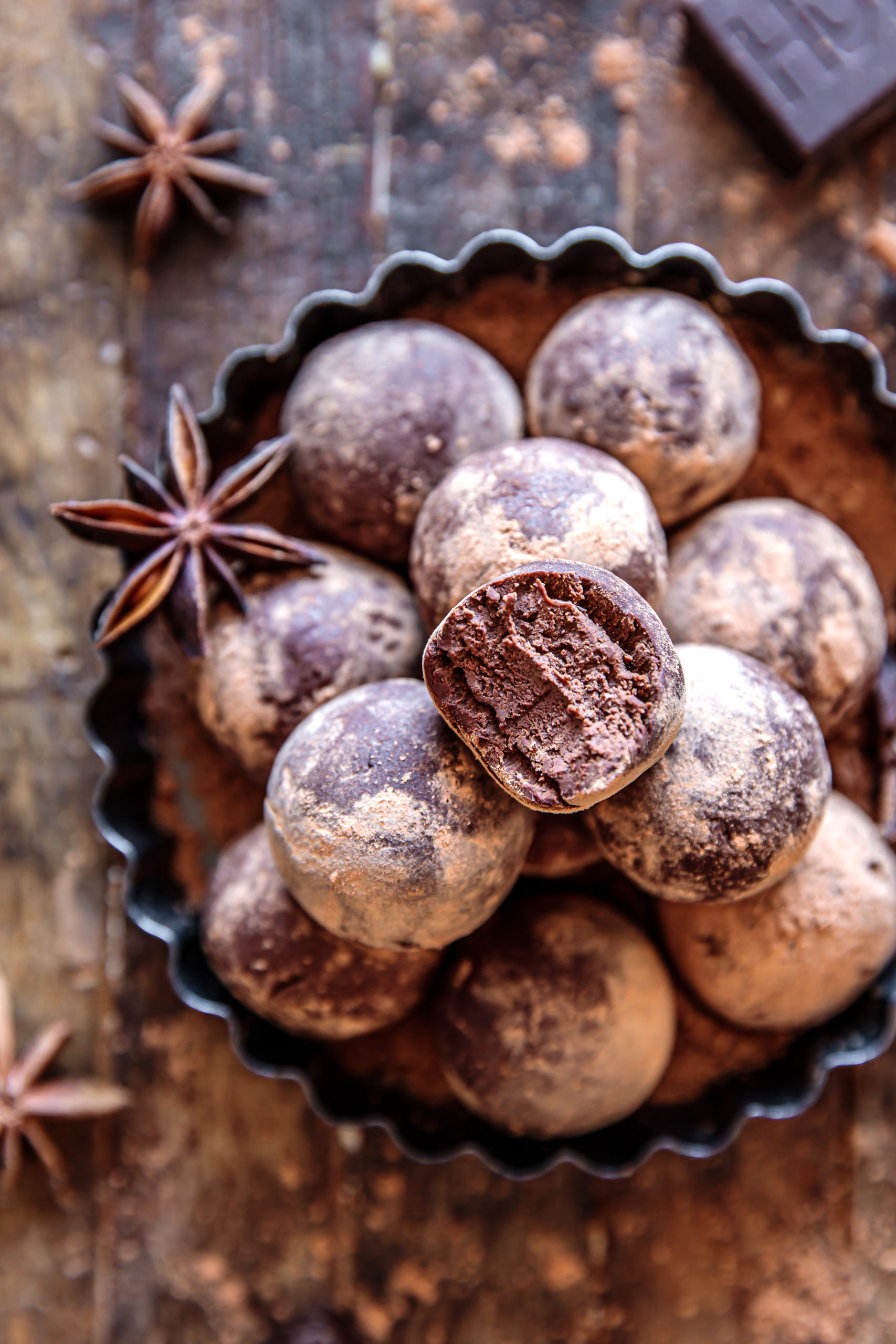Healthy chai spiced truffles - Delight Fuel