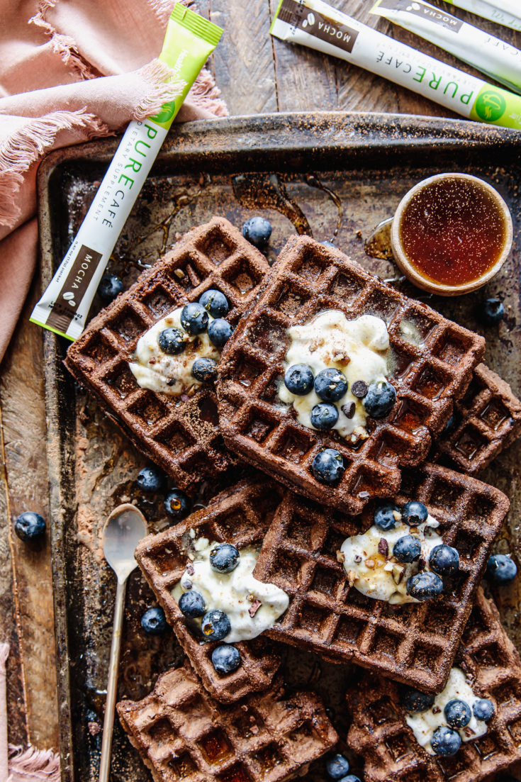 Paleo Mocha Waffles - Delight Fuel