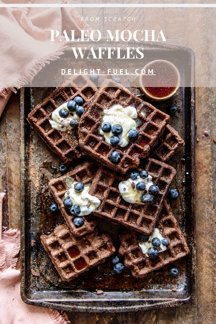 Paleo Mocha Waffles - Delight Fuel