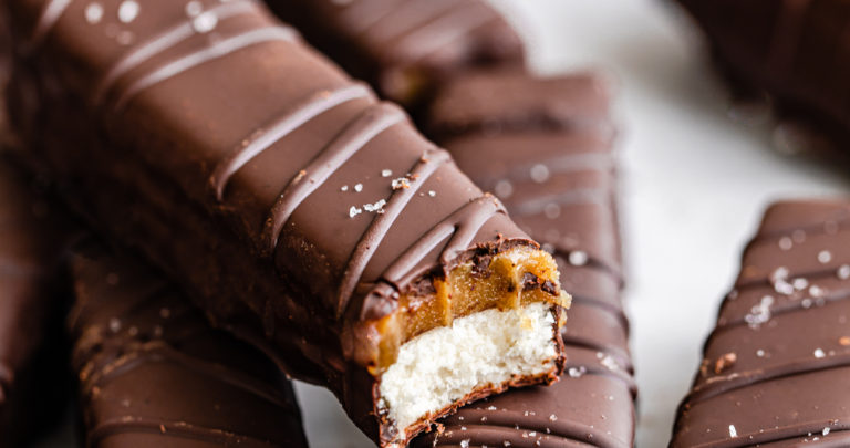 Healthy Homemade Twix Bars - Delight Fuel