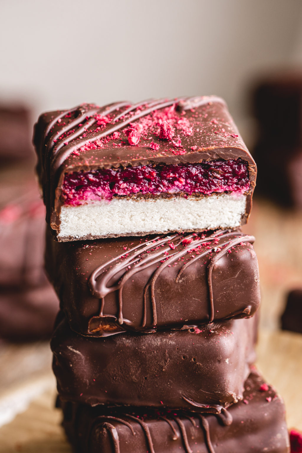 Dark Chocolate Raspberry Bars - Delight Fuel