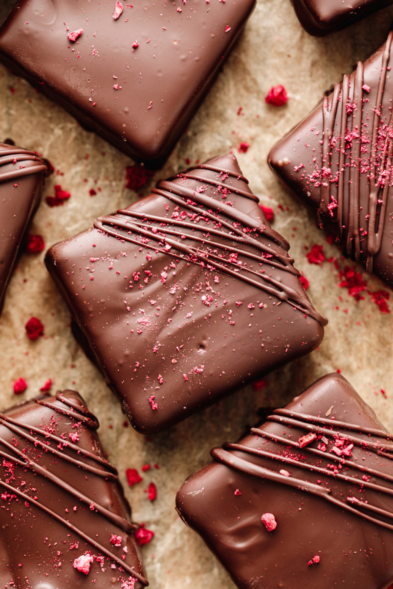 Dark Chocolate Raspberry Bars - Delight Fuel