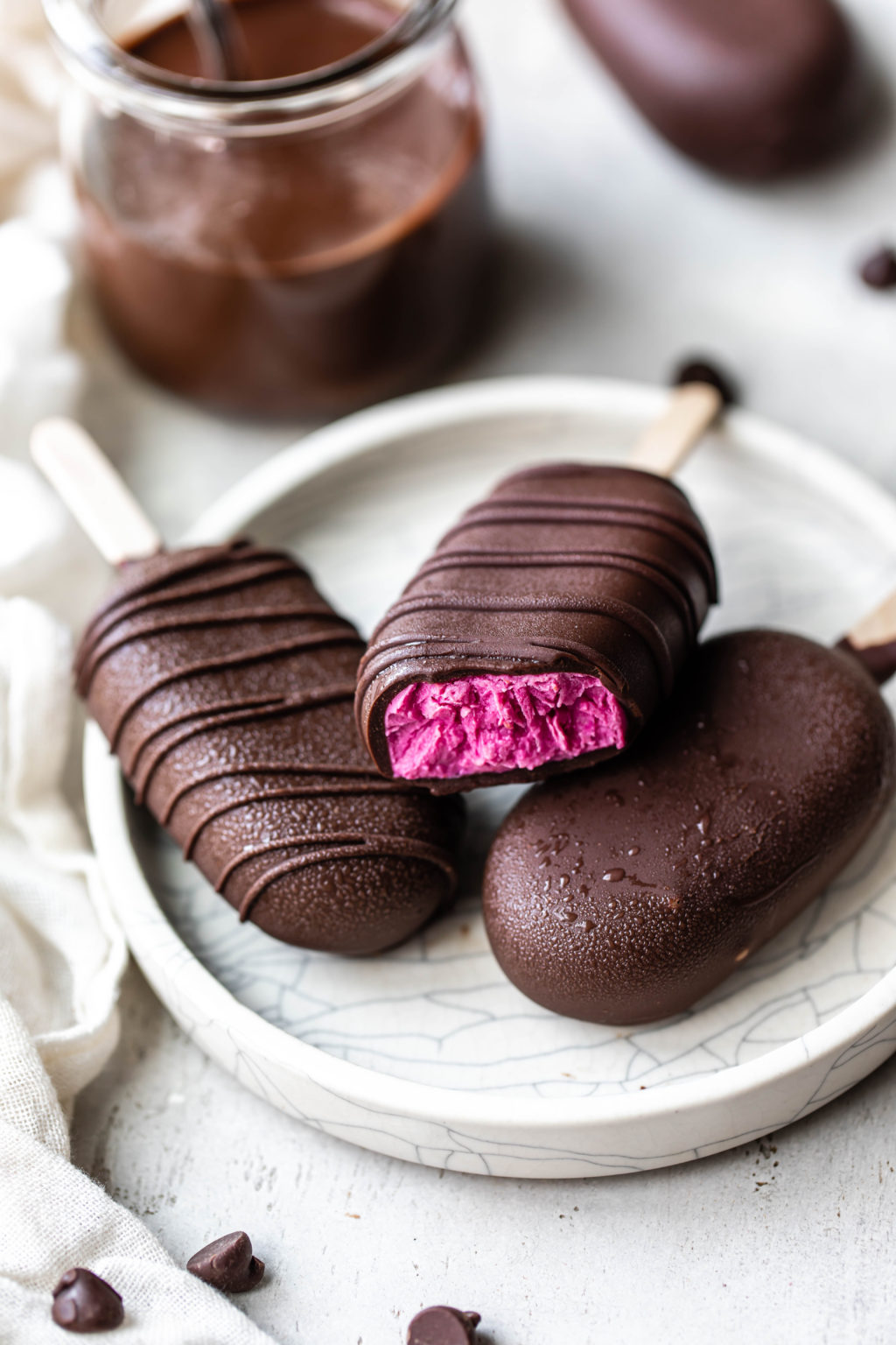 Vegan Beet Ice Cream Pops - Delight Fuel